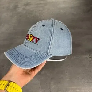 Kati | Accessories | True Vintage Tv Blue Jean Hat Adult Denim Baseball ...